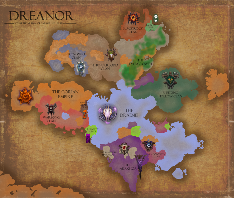 Fan-Made Map of Draenor Before Garrosh Showed Up - News - Icy Veins