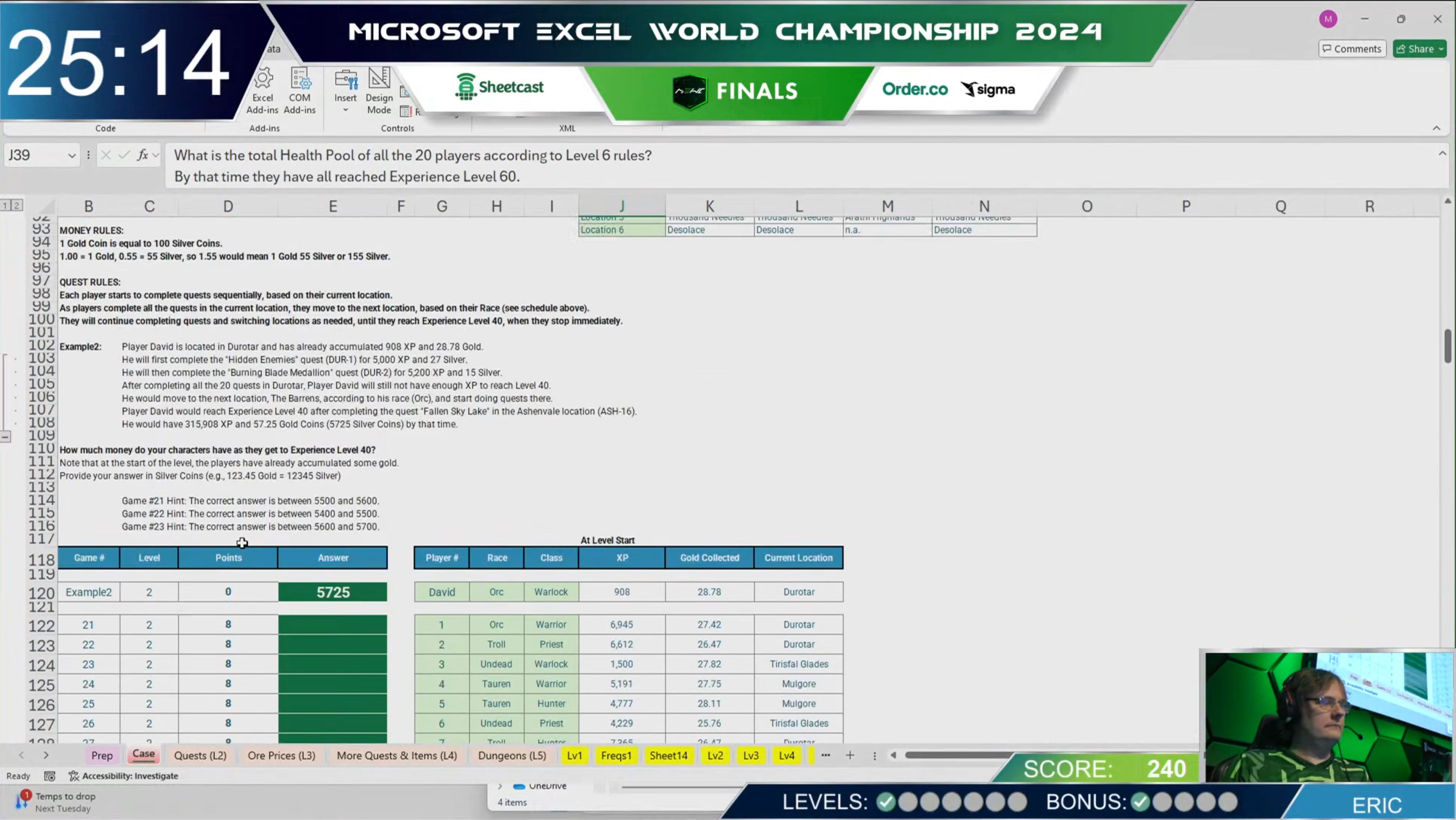 Excel World Champion Decided by a WoW Spreadsheet! - Icy Veins